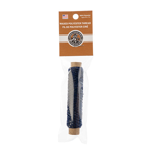 Waxed Polyester Thread Bobbin 3 Ply - 75ft - 0.38mm - Blue ...