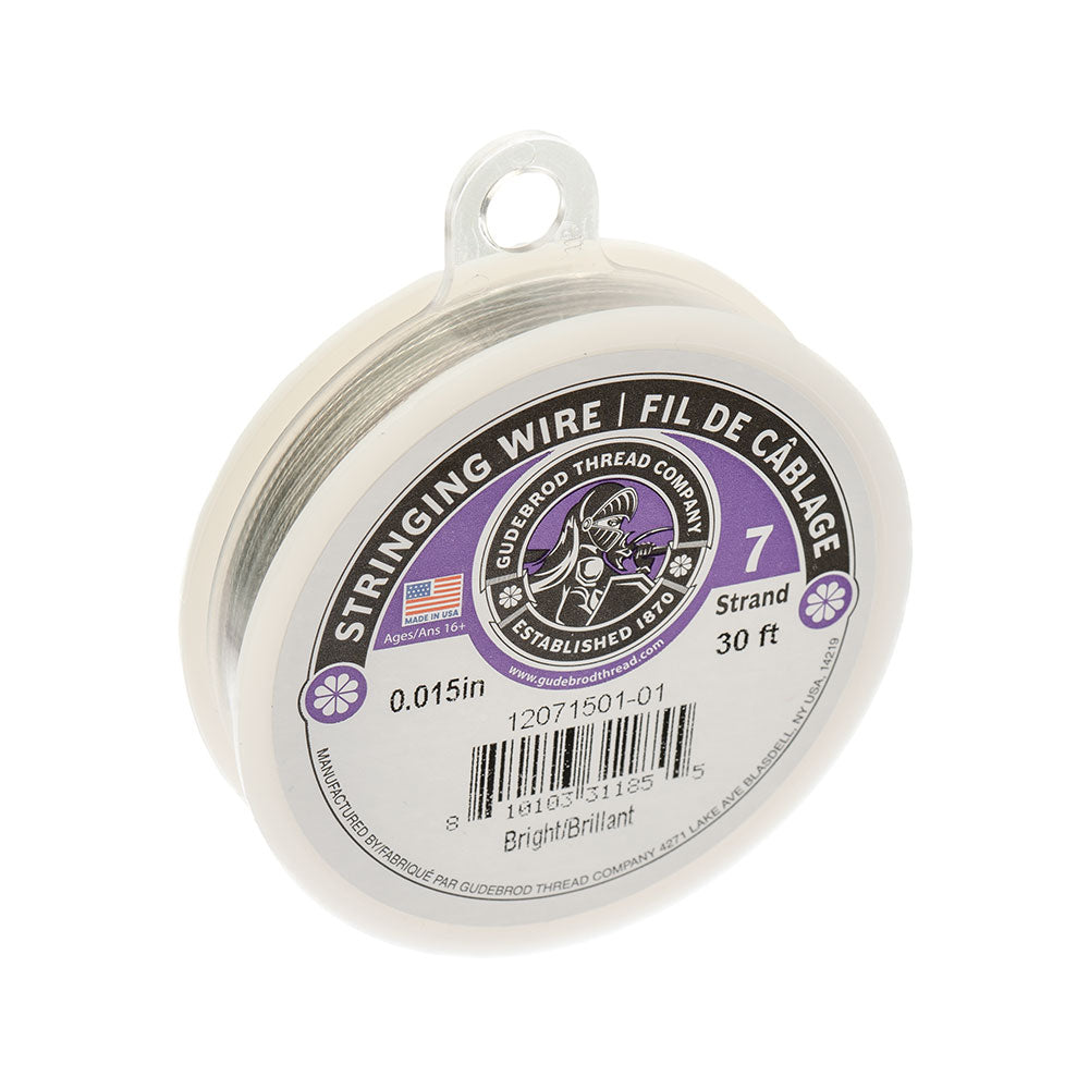 Stringing Wire 7 Strand 30ft - 0.015in - Bright – gudebrodthread.com