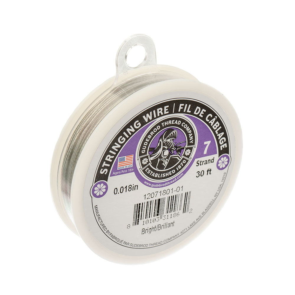 Stringing Wire 7 Strand 30ft - 0.018in - Bright – gudebrodthread.com